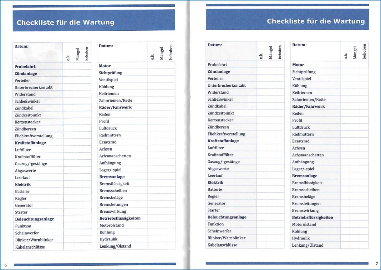 Oldtimer-Serviceheft | 71085012